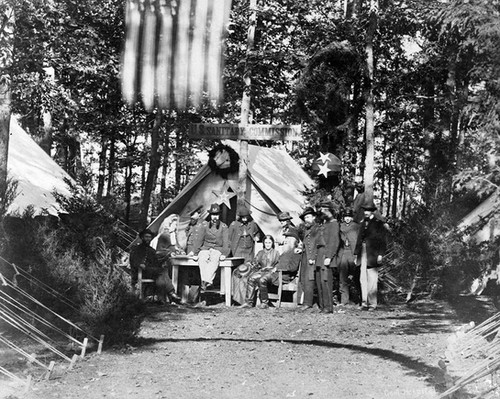 U.S. Sanitary Commission at Camp Letterman, Gettysburg | historyshoppe