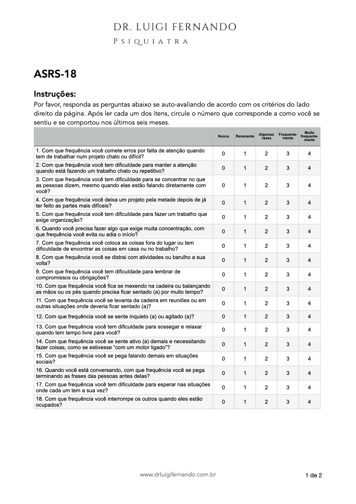 ASRS-18 | Dr Luigi Fernando