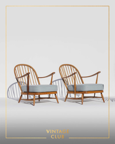Collectible Lubis pair of vintage easy chairs | vintageclub