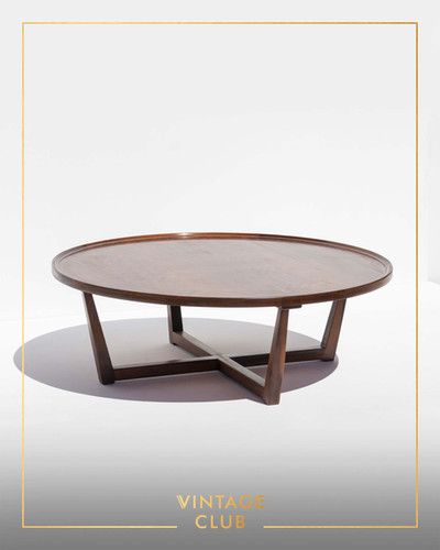 Large Iconic round coffee table by EE Meyer for Binnehuis | vintageclub