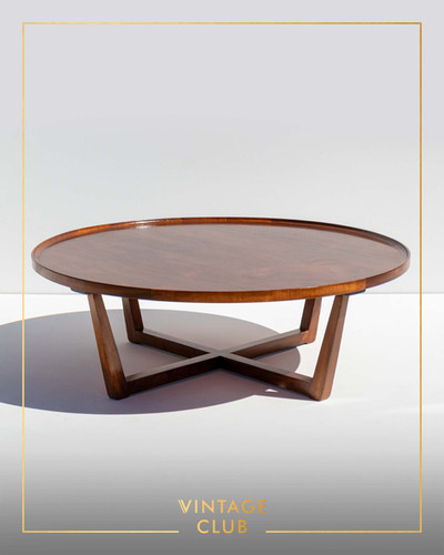 Large Iconic Vintage EE Meyer round coffee table for Binnehuis ...