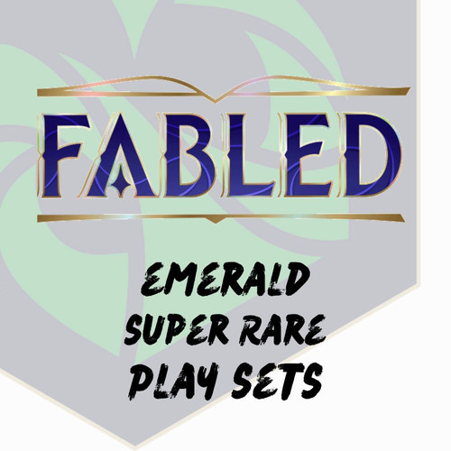 Lorcana Fabled Emerald Super Rare Play Sets | Argent Trades And Co
