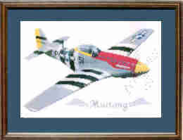 P51 Mustang Cross Stitch Kit | AcesHighCollectables