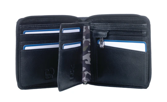 Leather Spitfire Zip Around Wallet | AcesHighCollectables