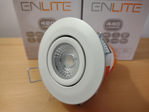 Enlite E5 4.5w LED Downlight. Matte White. 4000k Cool White/ 3000k W ...