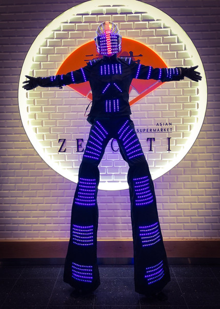 LED robots | LED Stilt Walkers | LED Performers | Hire Entertainment Sydney
