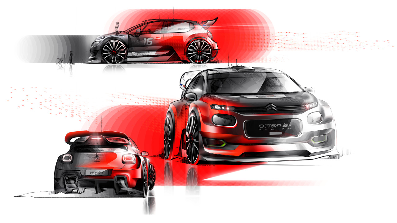 La genèse de la Citroën C3 : Les dessins officiels