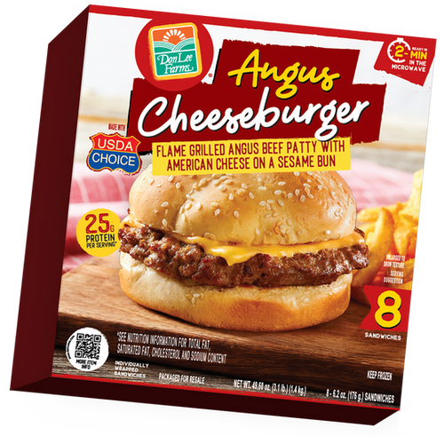 Premium USDA Choice Angus Cheeseburgers | Don Lee Farms