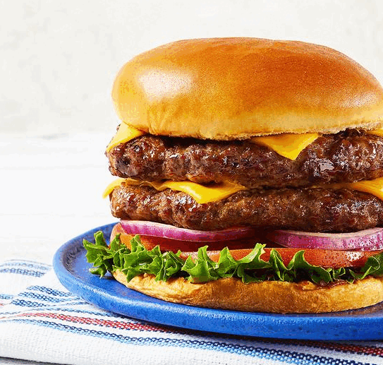 Cheesy Burger With Egg Gif
