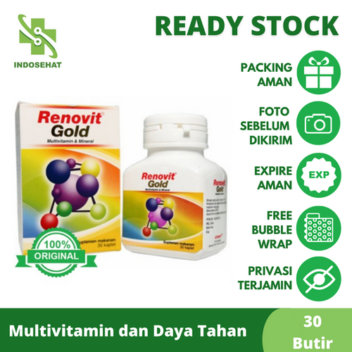 Renovit Gold Botol isi 30 | IndoSehat Global