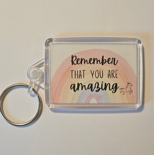 'Remember that you are amazing' keyring | Autability
