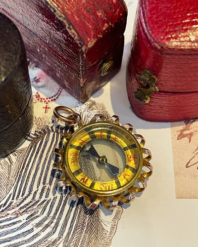 A Rare Antique Gold Compass | Youngs Jewellers