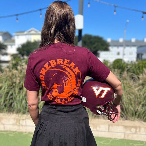 Shorebreak Tee - Surfer Girl - Rust / Orange | Shorebreak VB