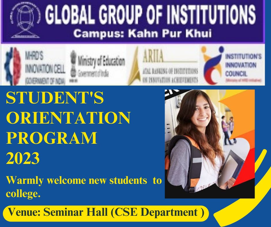 Student Induction Program- 2023-24