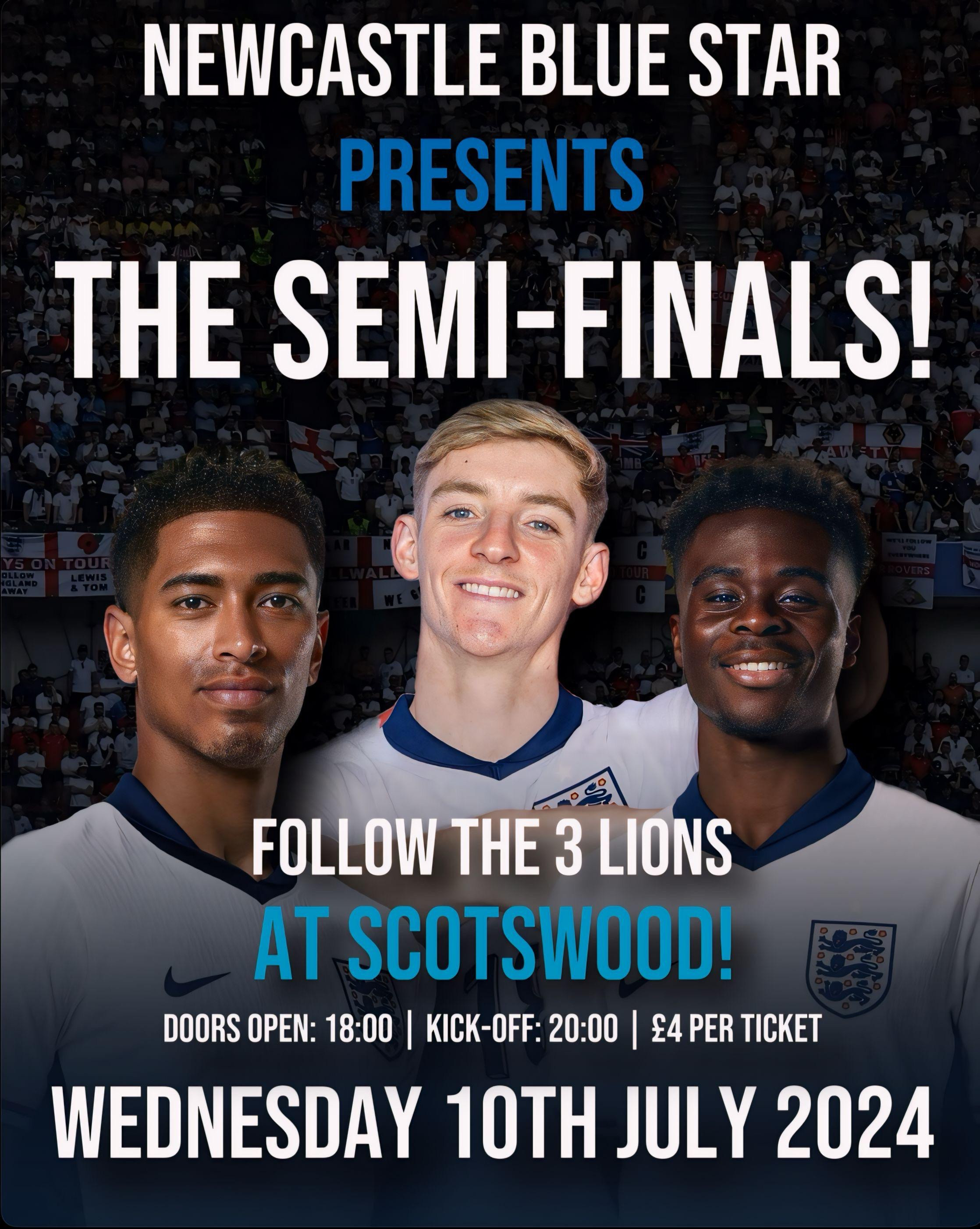 EURO 2024: Netherlands vs England - Semi Final | Newcastle Blue Star