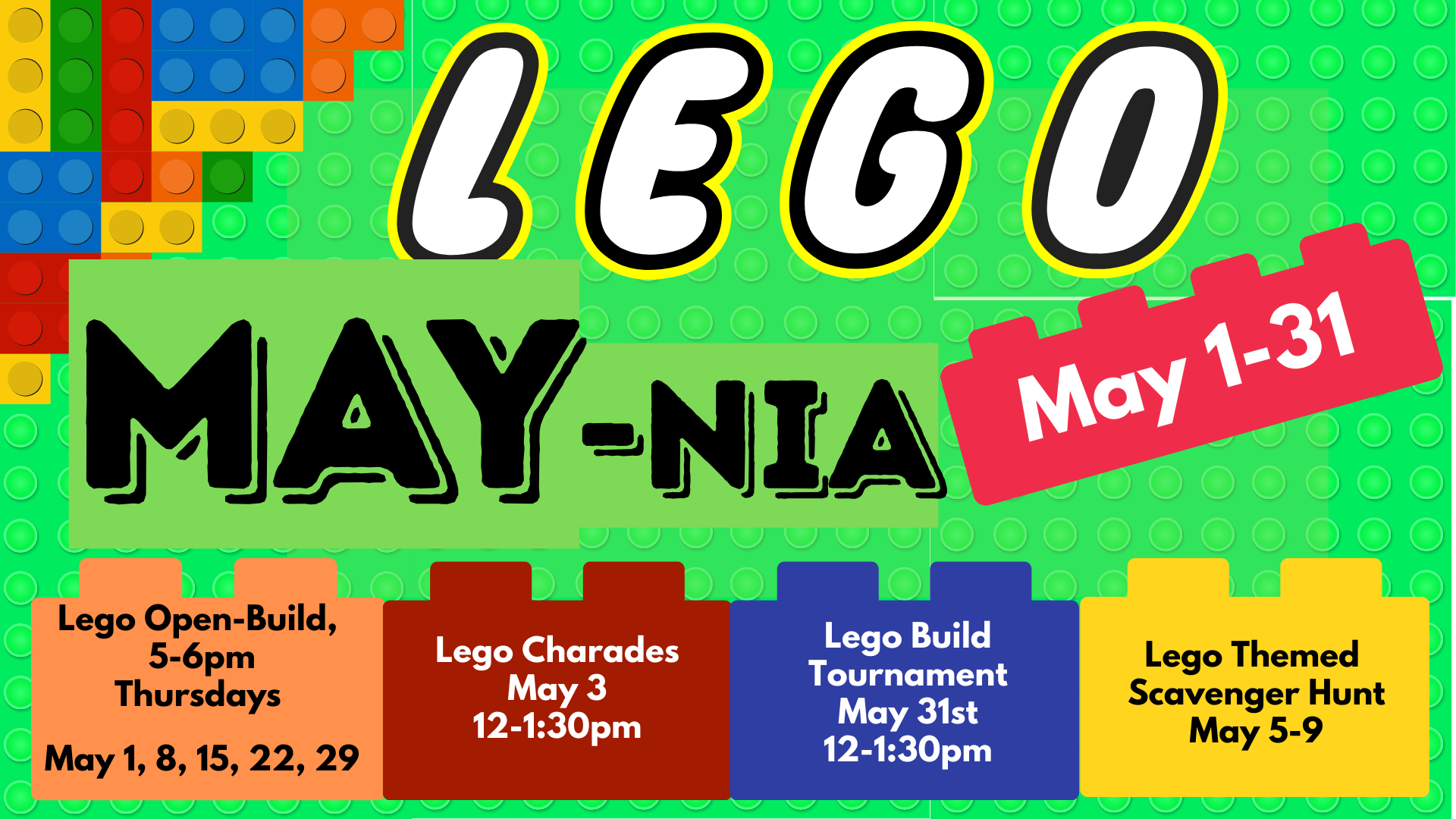 Lego May-nia! | Brown Deer Library