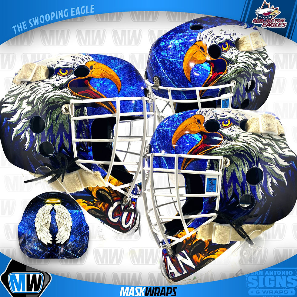 Goalie Mask Vinyl Wraps | Custom Design for Hockey Helmets
