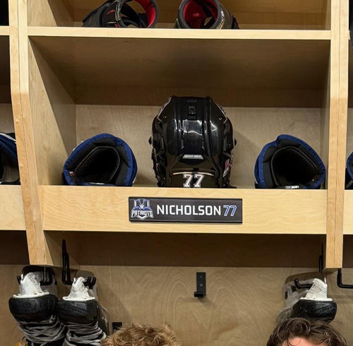 Player Name Plates for Hockey Team Dressing Room - 20 qty | S.A. SIGNS ...