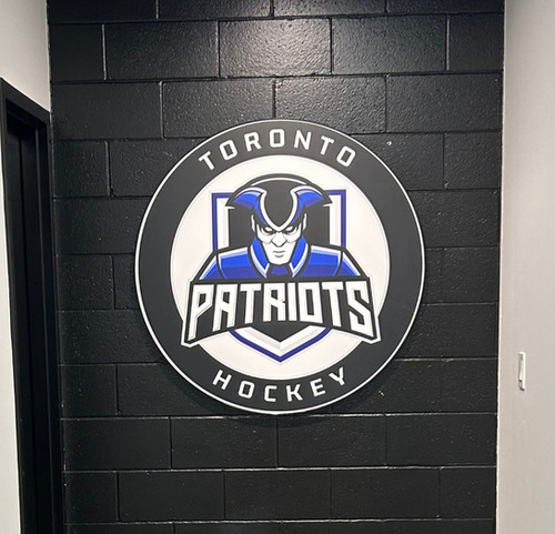 Custom Team Logo LED Sign for Wall, Ceiling in Hockey Dressing Room | S ...