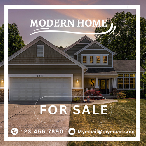 Modern Home Flyer | Simple Fee Listings