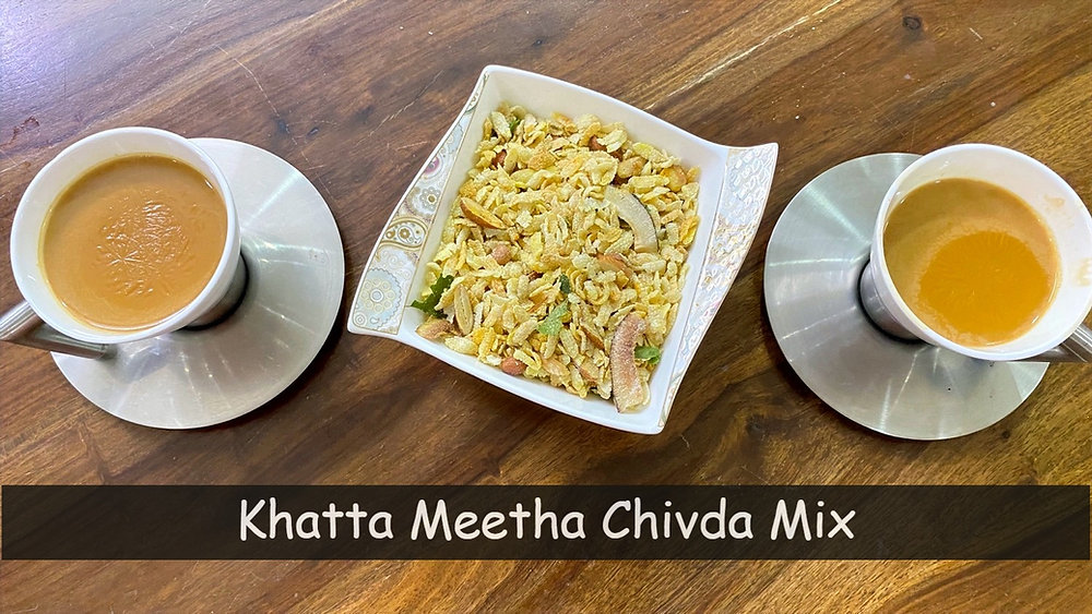 Khatta Meetha Chivda Mix - Ishri's Kitchen Recipe