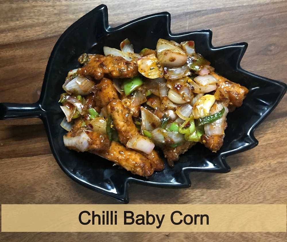Chilli Baby Corn - Ishri's Kitchen Recipe