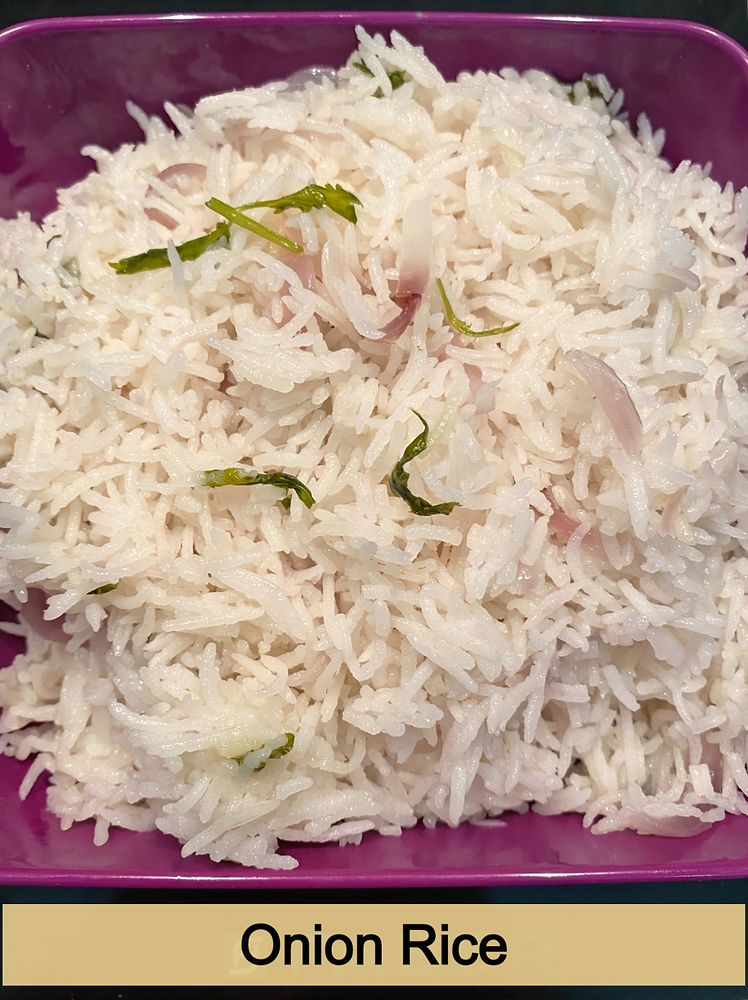 Onion Rice - Ishri's Kitchen Recipes