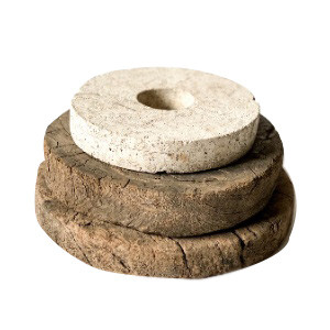 18TH CENTURY ROUND STONE PLINTHS SOLD SEPARATELY - TOP PLINTH AVAILABLE ...