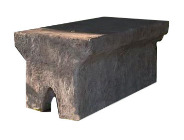 CUSTOM SIZED "AGED STONE" OFFERO TABLE (WITH LANCET DETAIL) | MDP Hamptons