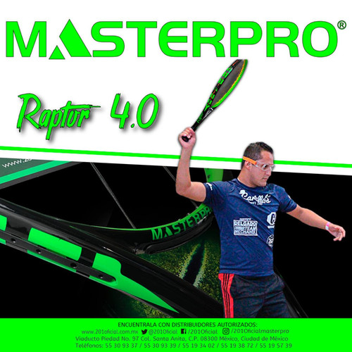 Raqueta de Frontenis Masterpro "Raptor 4.0" | Tienda de Deportes