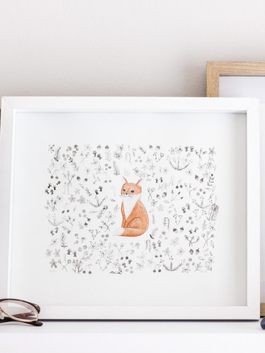 Fox Frame | Wild Coral Design
