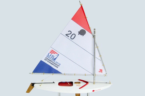 Wooden SUNFISH Model Sailboat Decoration 16-10 | LK Scale Models