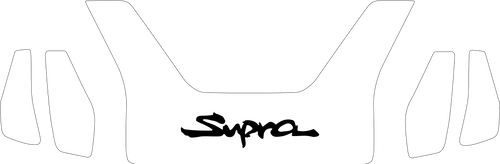 SUPRA FRONT PLATE - WHITE | trdbeast