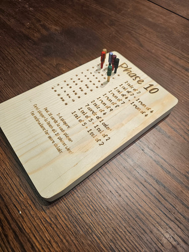 Phase 10 score board | Dwarven Workshop