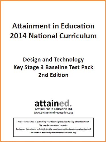 Key Stage 3 Design & Technology Baseline Test Pack 2nd Edition ...