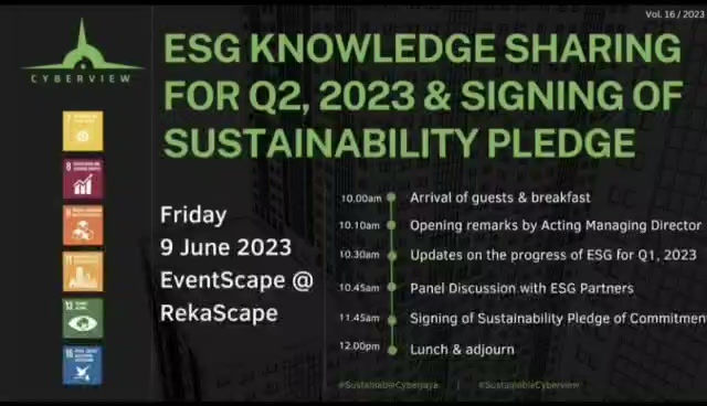 ESG Knowledge Sharing for Q2, 2023 & Signing of Sustainability Pledge