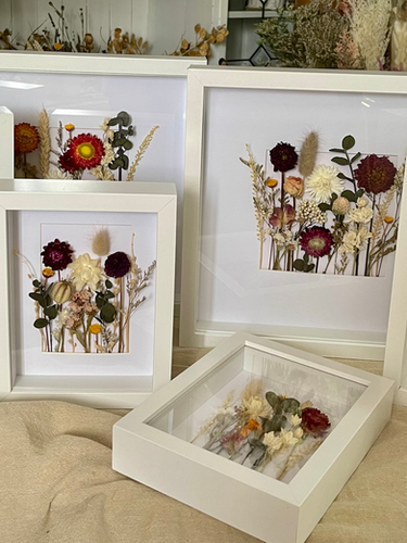 Customised Dried Flower Frame | Magenta Blooms