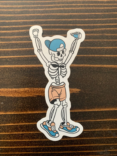 Rocky Skeleton Sticker | Endless Endurance