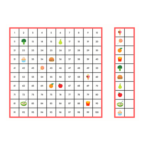 100 Squares - Hidden Numbers | Maths Corner