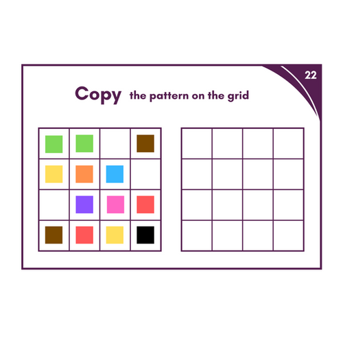 Copy the patterns | Maths Corner