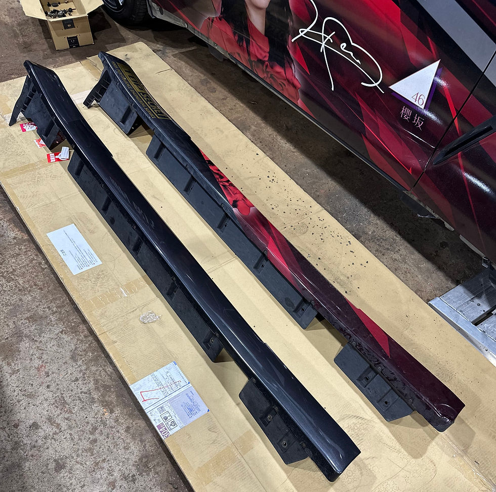 R35 GT-R 足回り交換・サイドステップ交換