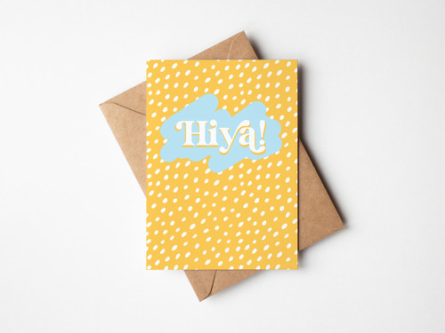 Hiya! Greetings Card | Gift Bunny