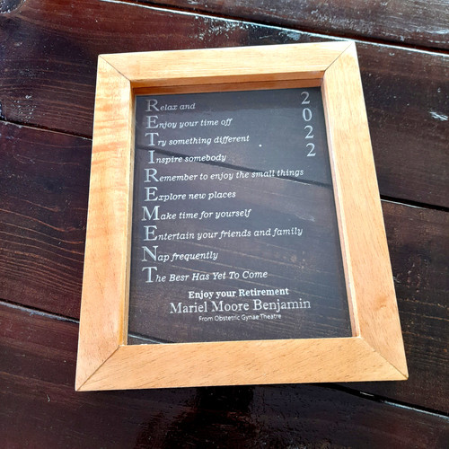 RETIREMENT Plaque | Personalize It Gifts
