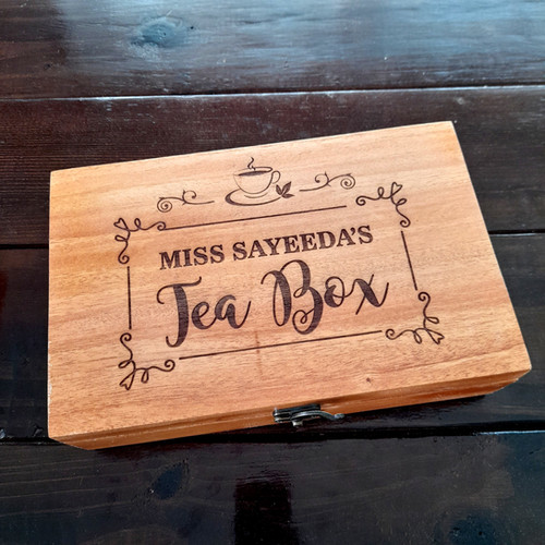 Personalized Tea Box - Classic | Personalize It Gifts