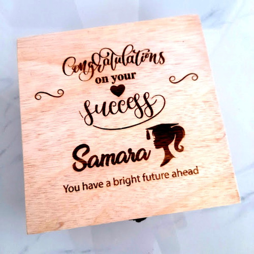 Personalized Wooden Boxes - Congratulations on Your Success ...