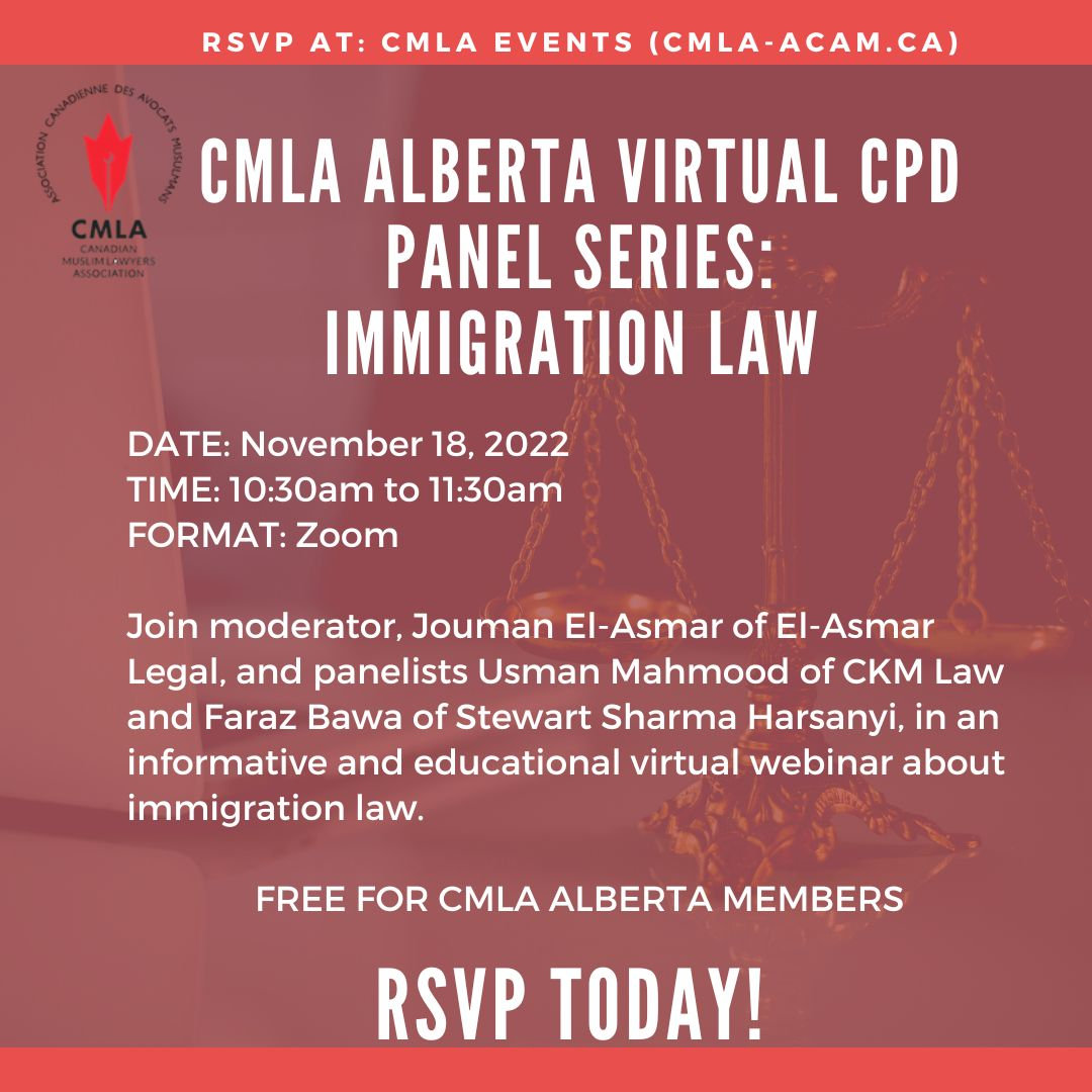 CMLA Alberta Virtual CPD Panel Series: Immigration law | CMLA