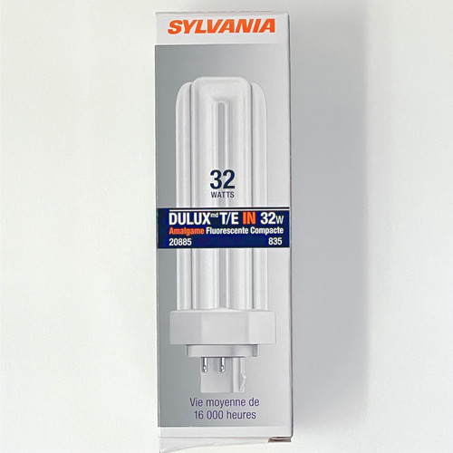 Sylvania CF32DT/E/IN/835/ECO 32W 3500K 4-Pin T4 Triple 20885 Tube CFL ...