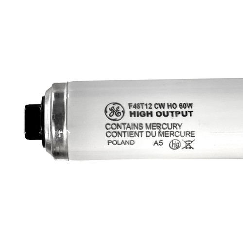 GE F48T12/CW/HO 60W T12 48" H.O. Fluorescent Light Bulb 10773 Replaces ...