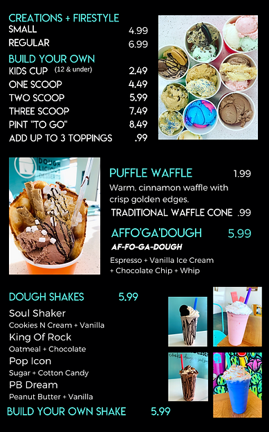 Menu | New Dough Site