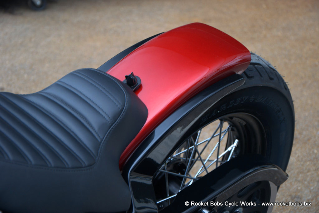 Custom Harley-Davidson Voodoo fender, SOFTAIL SLIM | Rocket Bobs